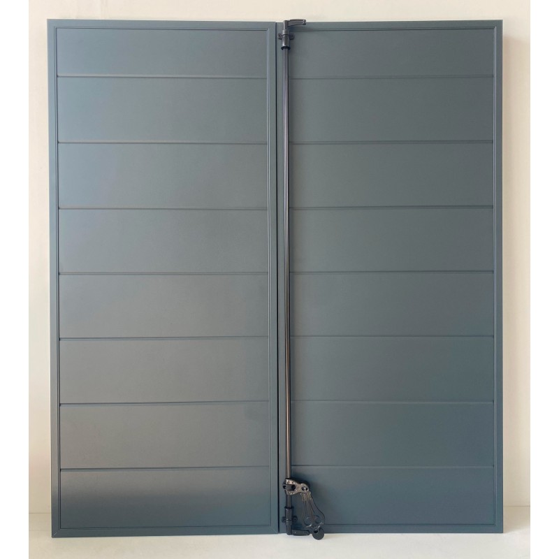 Volet battant 2 vantaux en aluminium isolé à monter sur gonds